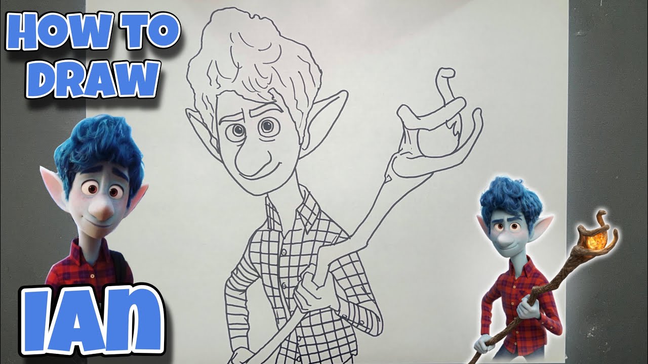 How To Draw Ian Lighfoot | Onward | Step By Step #drawing #drawingvideo ...