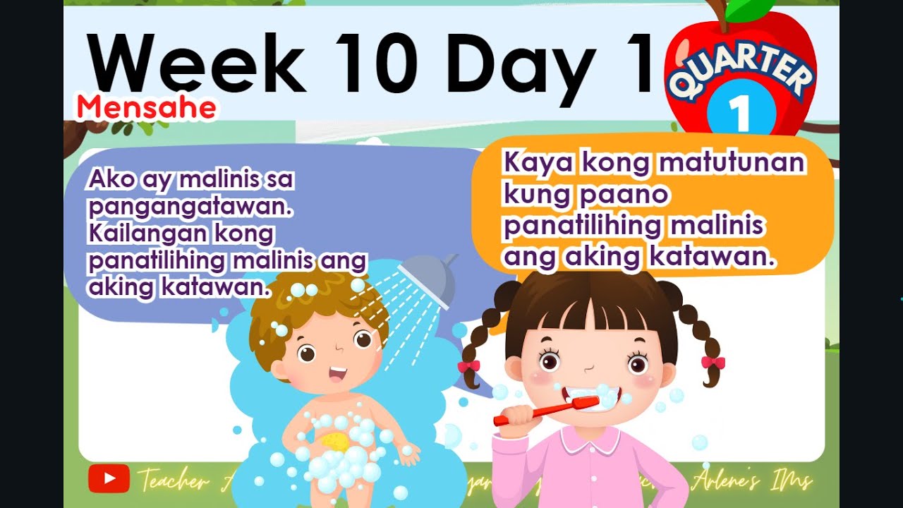 Kinder Matatag Week 10 Day 1 Quarter 1 - YouTube