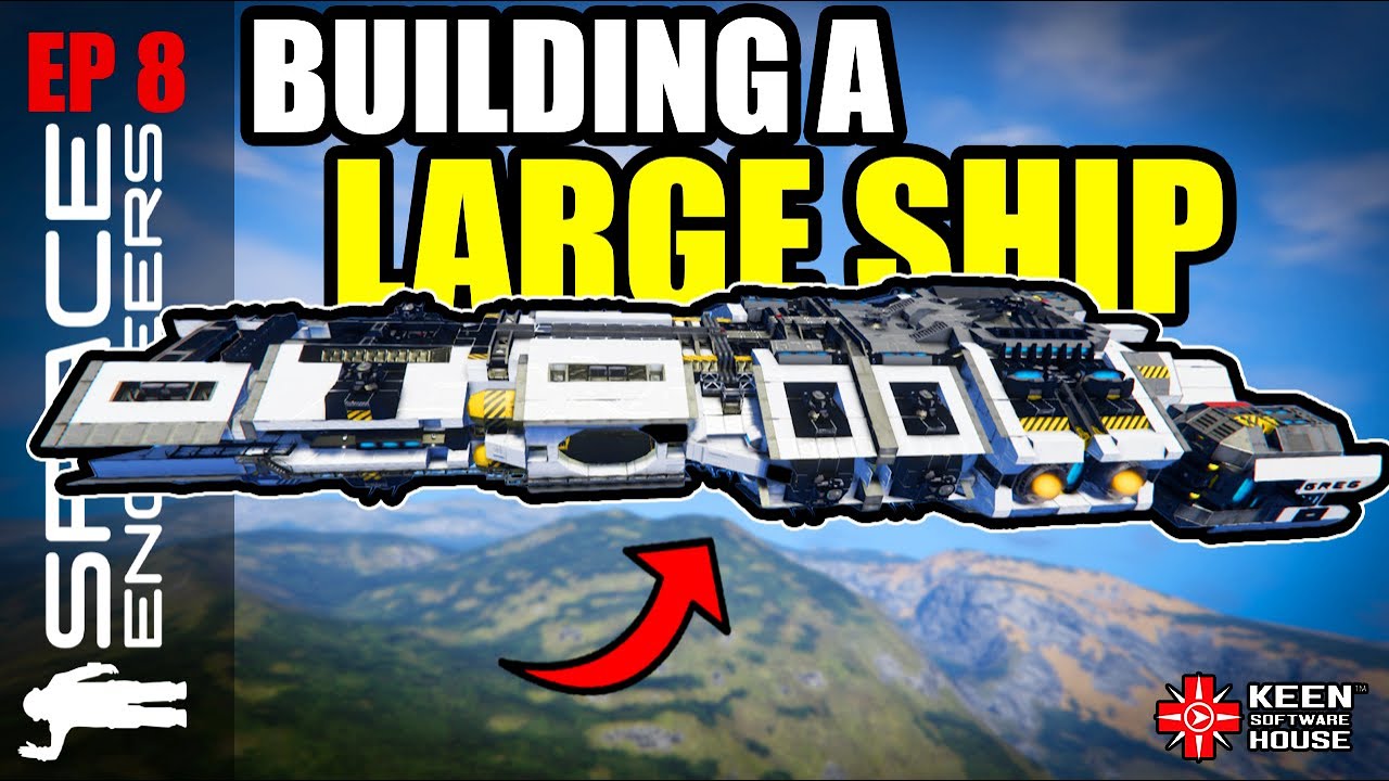 (EP8) How To DESIGN a Large Ship | Building a Gyro Room [Space ...