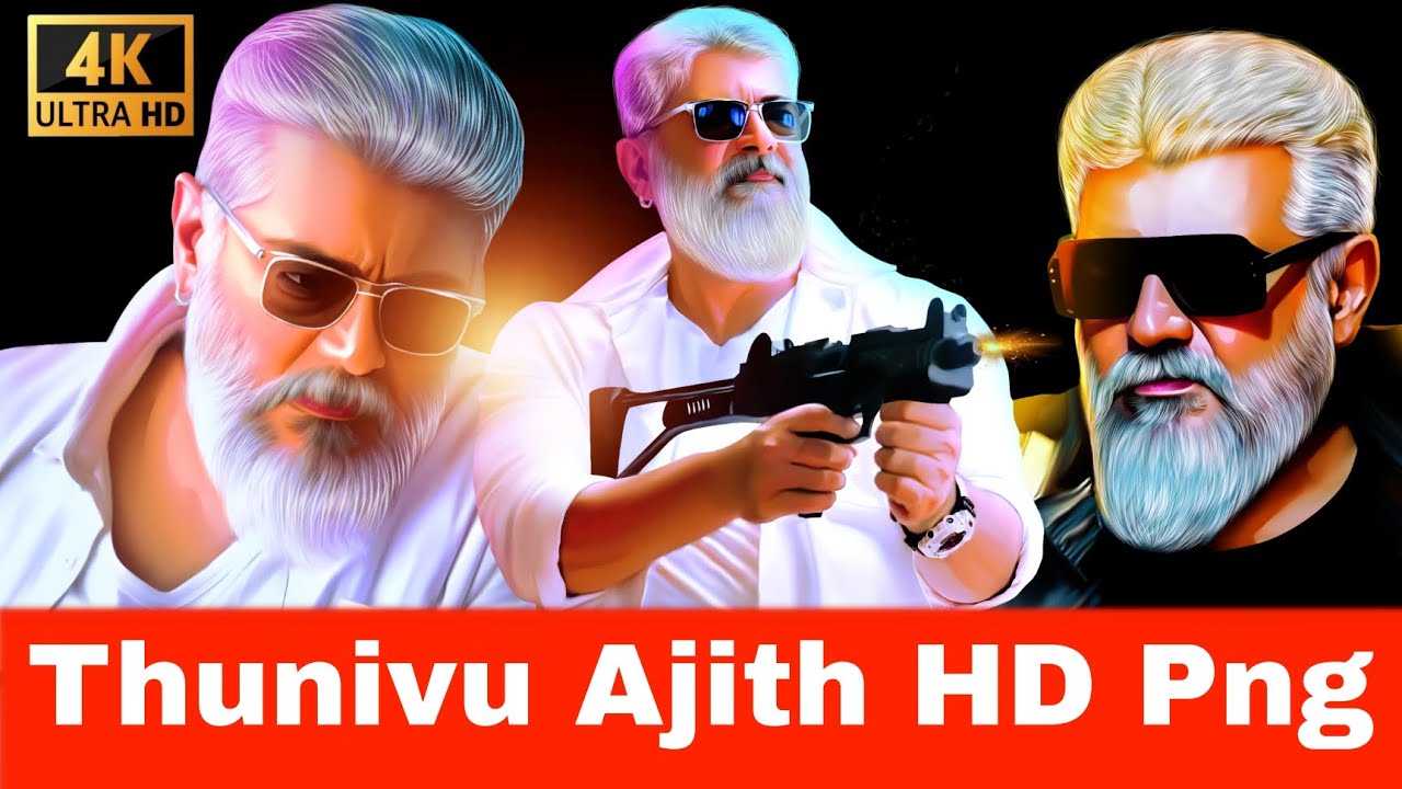 Thunivu Ajith HD PNG Free Download 👇 || @vj_digital_arts - YouTube