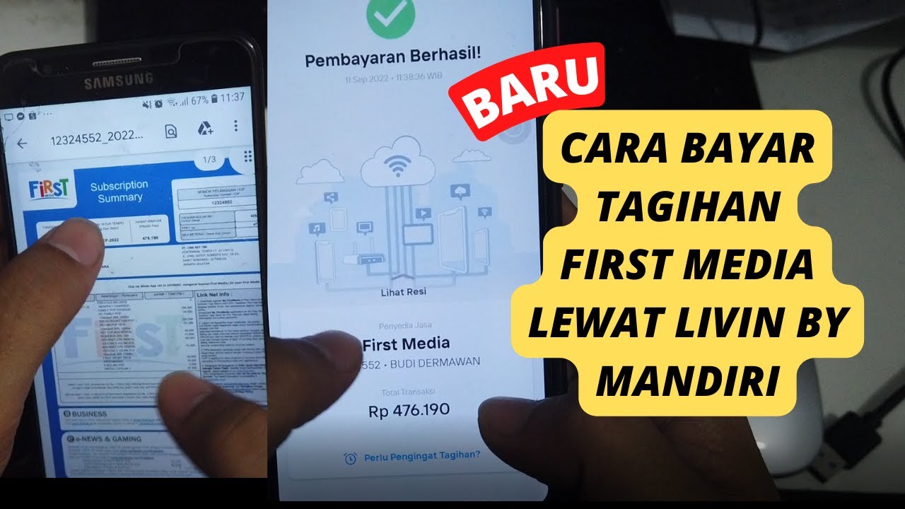 CARA BAYAR TAGIHAN FIRST MEDIA LEWAT LIVIN BY MANDIRI - YouTube