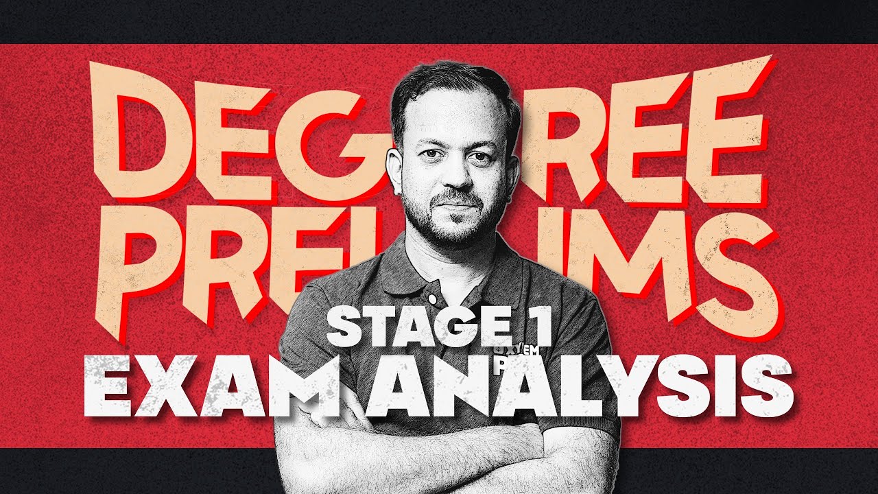 Degree Level Prelims Stage 1 Exam Analysis | Secretariat Assistant ...