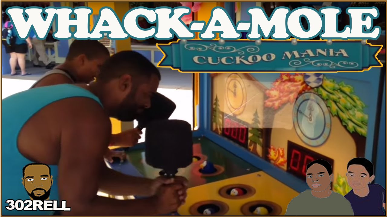 CUCKOO MANIA WHACK A MOLE MIDWAY CARNIVAL GAME - YouTube