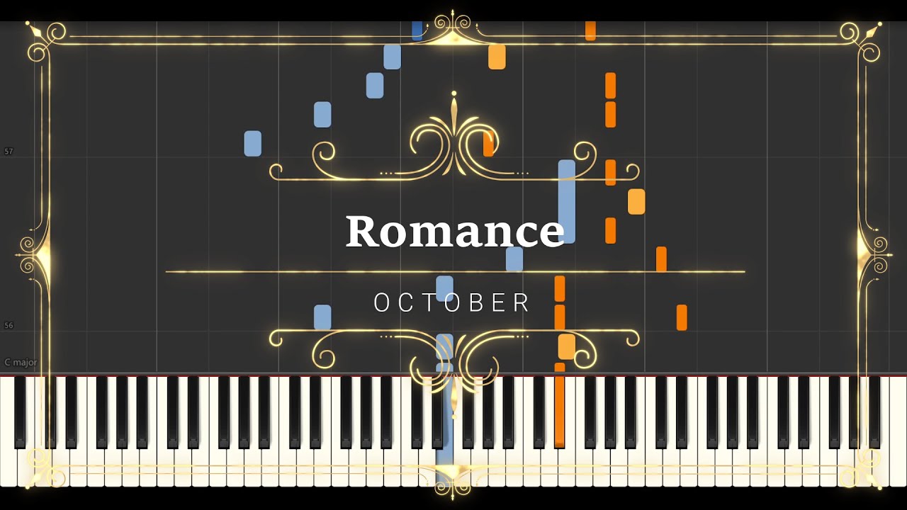 악토버 OCTOBER - Romance // Synthesia (Sheet Music, MIDI,) - YouTube
