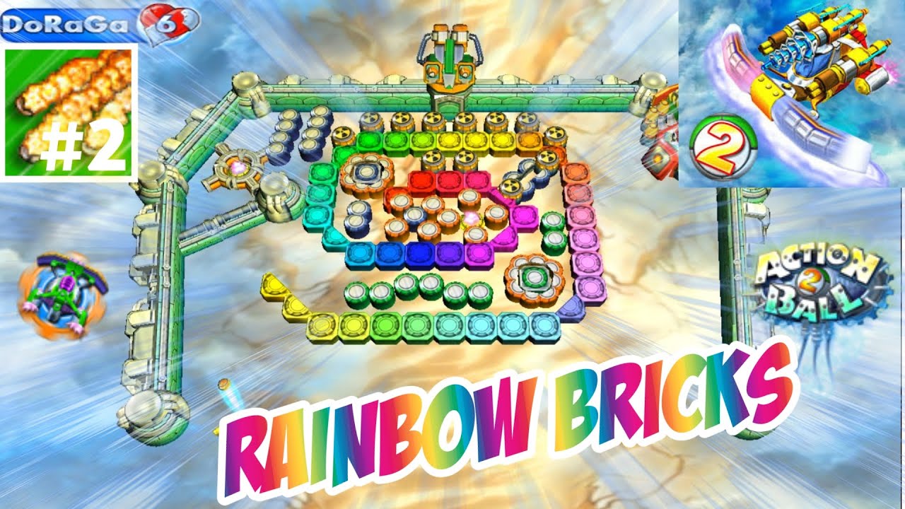 Rainbow Bricks - Action Ball 2 Gameplay Part 2 - World 2 (lvl7 - lvl13 ...