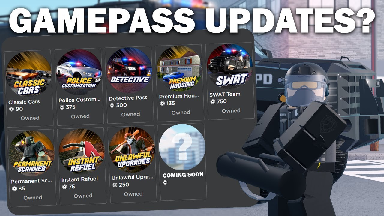 Will ERLC be adding more gamepasses? - YouTube