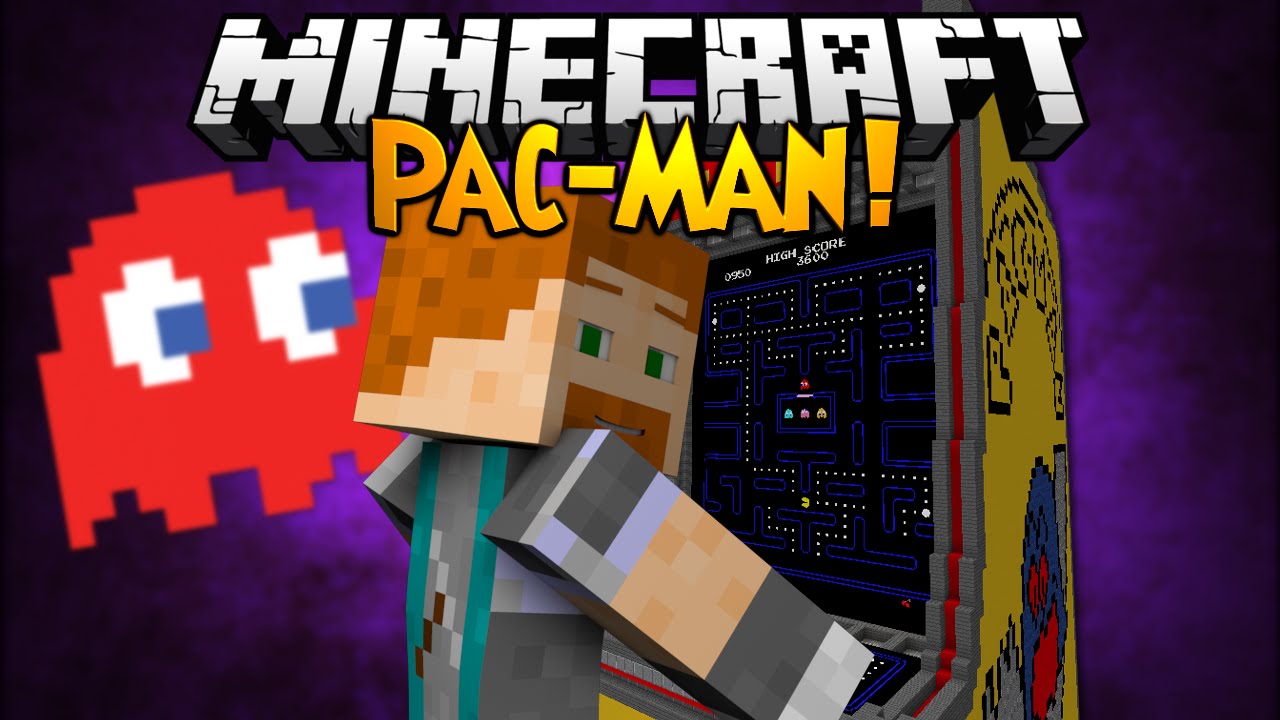 Minecraft Mini-Game: PAC-MAN - Working Arcade Machine! - YouTube