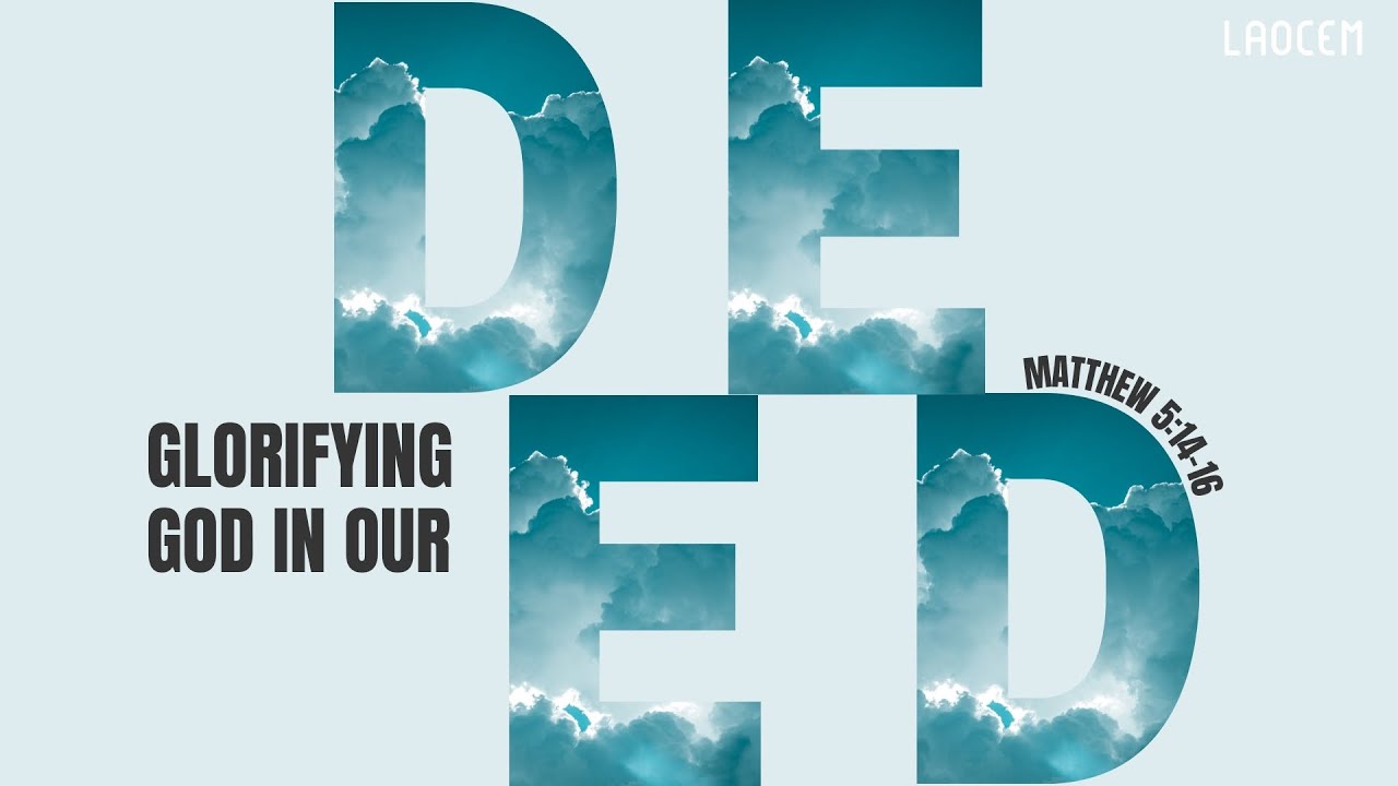 [Sermon] April 28th, 2024 “Glorifying God Through Words and Deeds ...