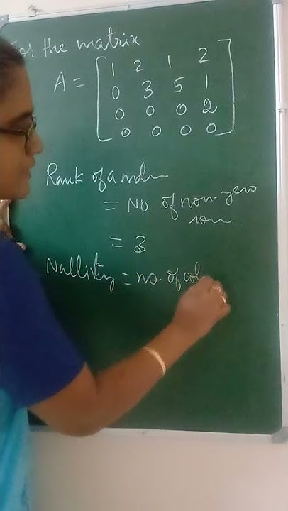 Algebra mcq-rank of a matrix-csir net-set-pgtrb-polytechnic trb -scert lecturers #shorts - YouTube