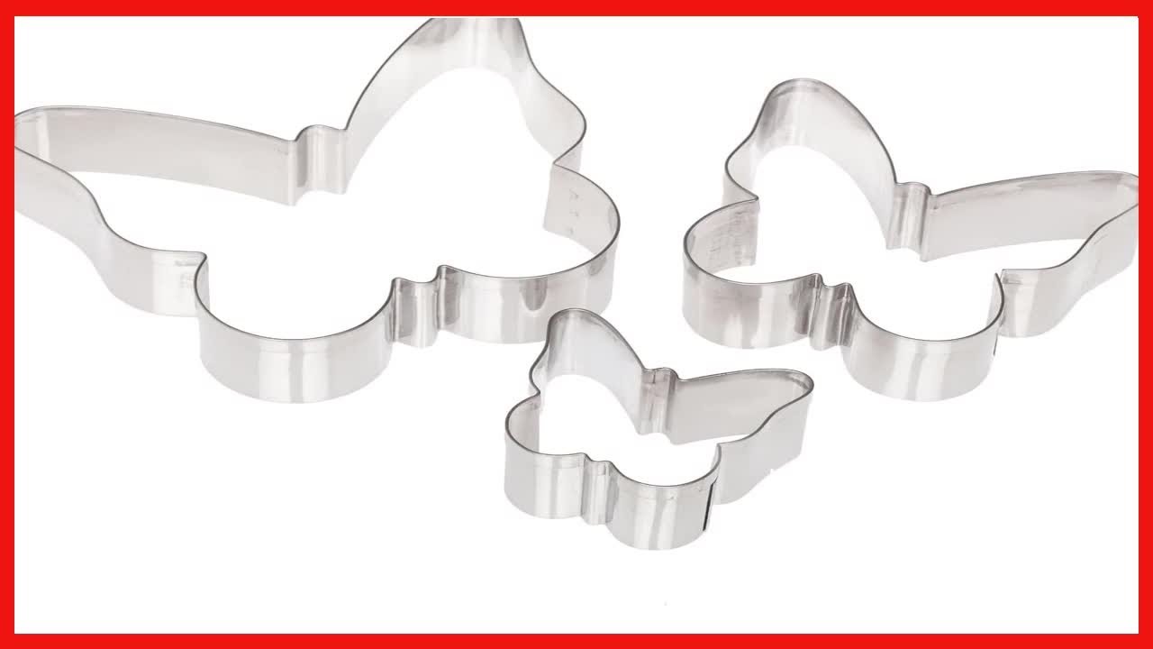 Great product - Ateco Plain Edge Butterfly Cutter Set in Assorted Sizes, Stainless Steel, 3 Pc ...