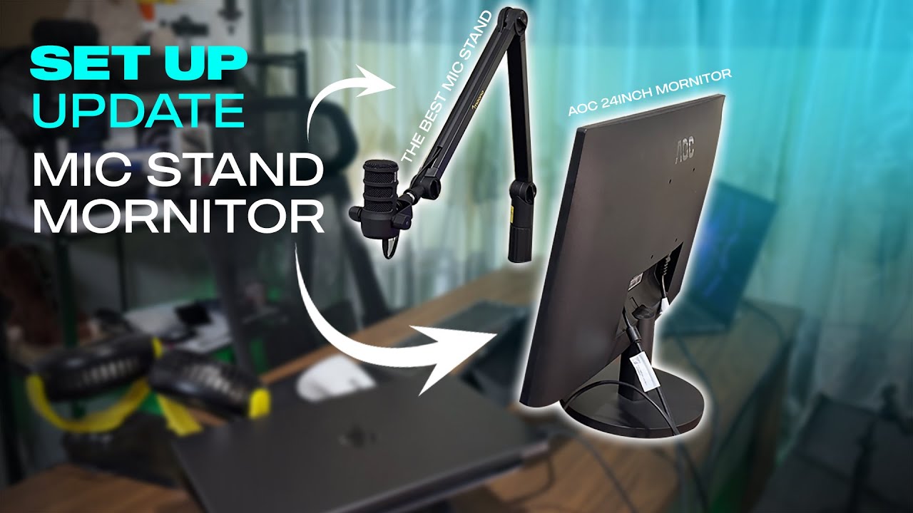 SET UP Update Mic Stand And Monitor - YouTube
