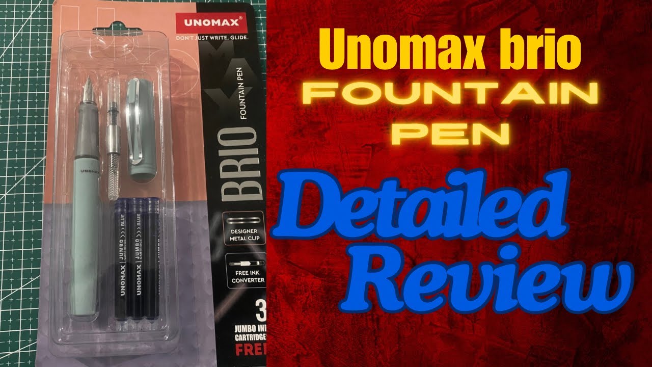 Unomax Brio Fountain Pen Review | Best Fountain Pen from Unomax - YouTube
