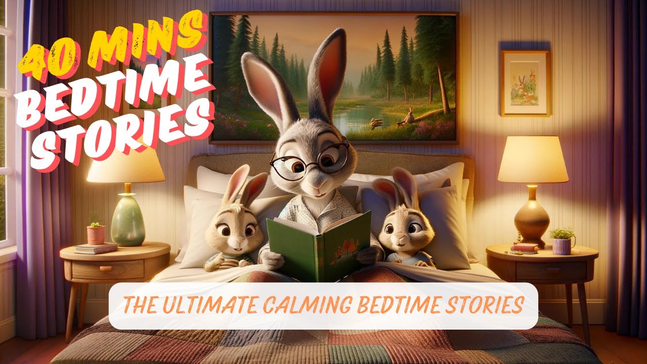 40 mins Goodnight Stories Collections 🔯 THE ULTIMATE Calming Animals ...