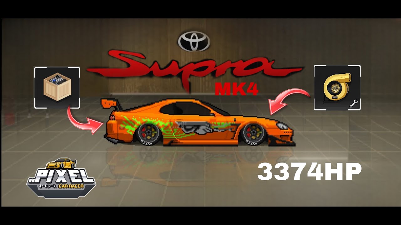 Building pual walker Supra in pixel car racer /pixel car racer # ...