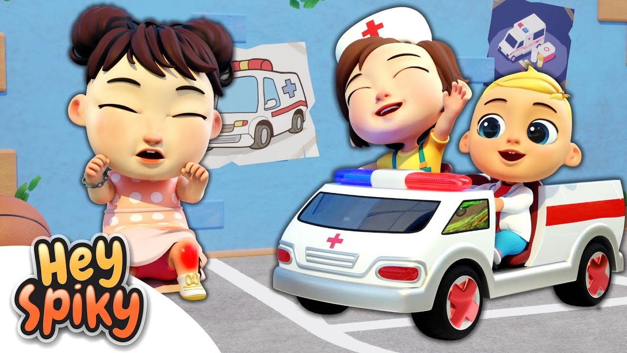 Ambulance Rescue Team | Hey Spiky Nursery Rhymes & Kids Songs - YouTube