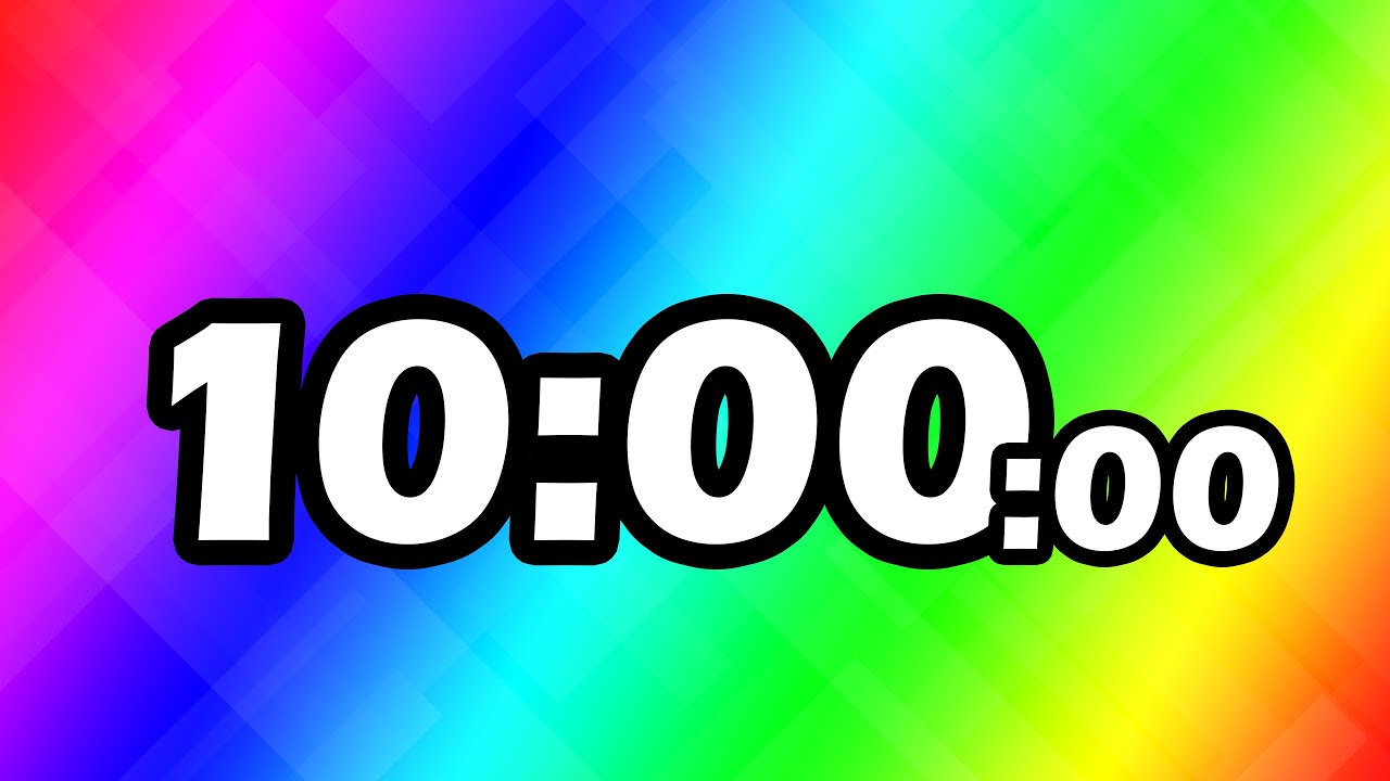 10 Minute/600 Second TIMER Countdown - YouTube