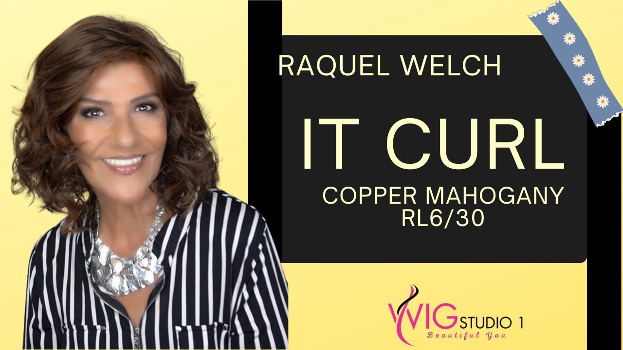 Raquel Welch IT CURL Wig Review | Copper Mahogany RL6/30 | MARLENE'S WIG & CHAT STUDIO - YouTube