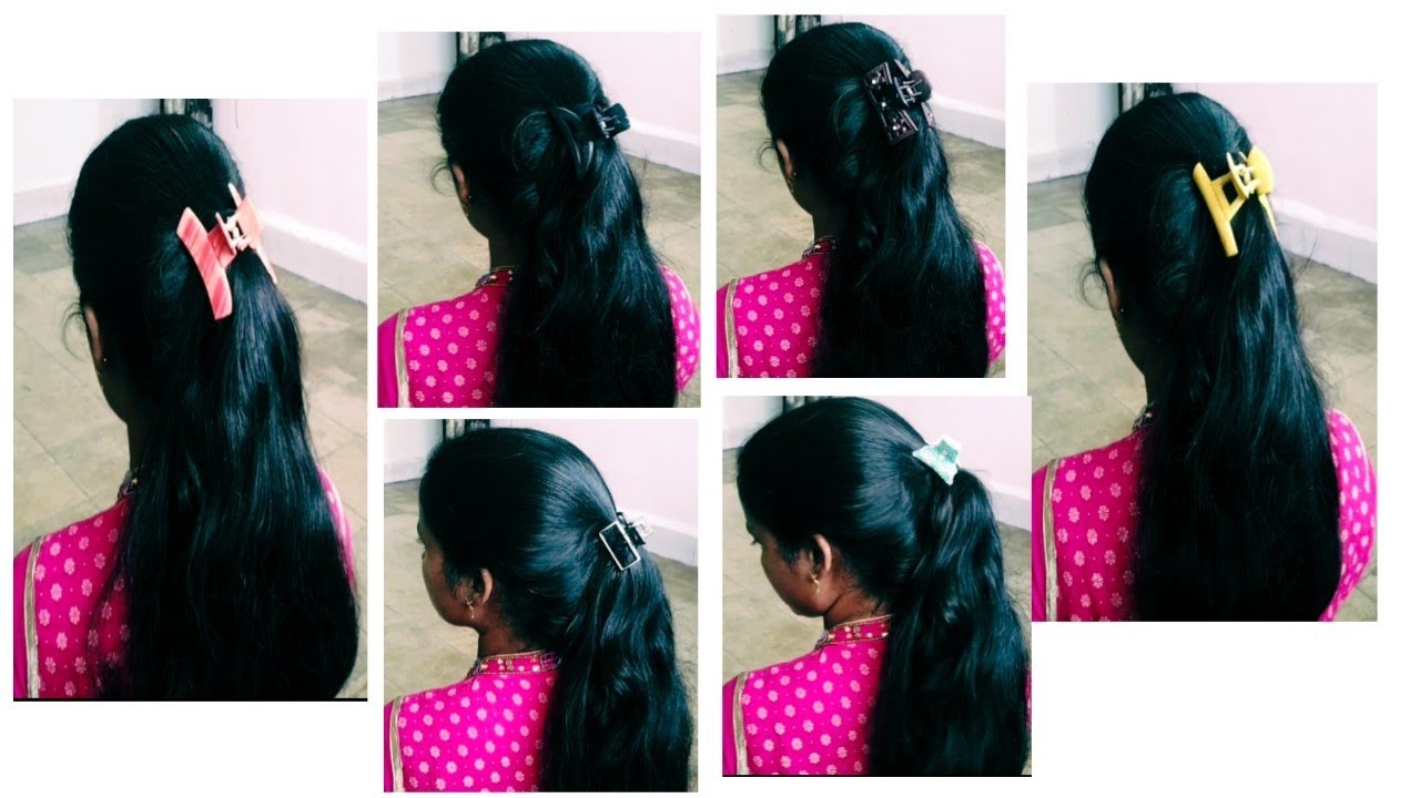 #easy folded ponytail hairstyles using with different types of ...