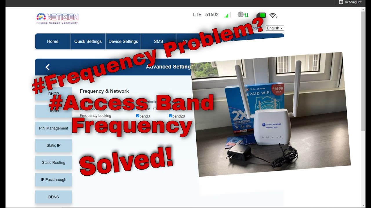 How to change band and access frequency - YouTube