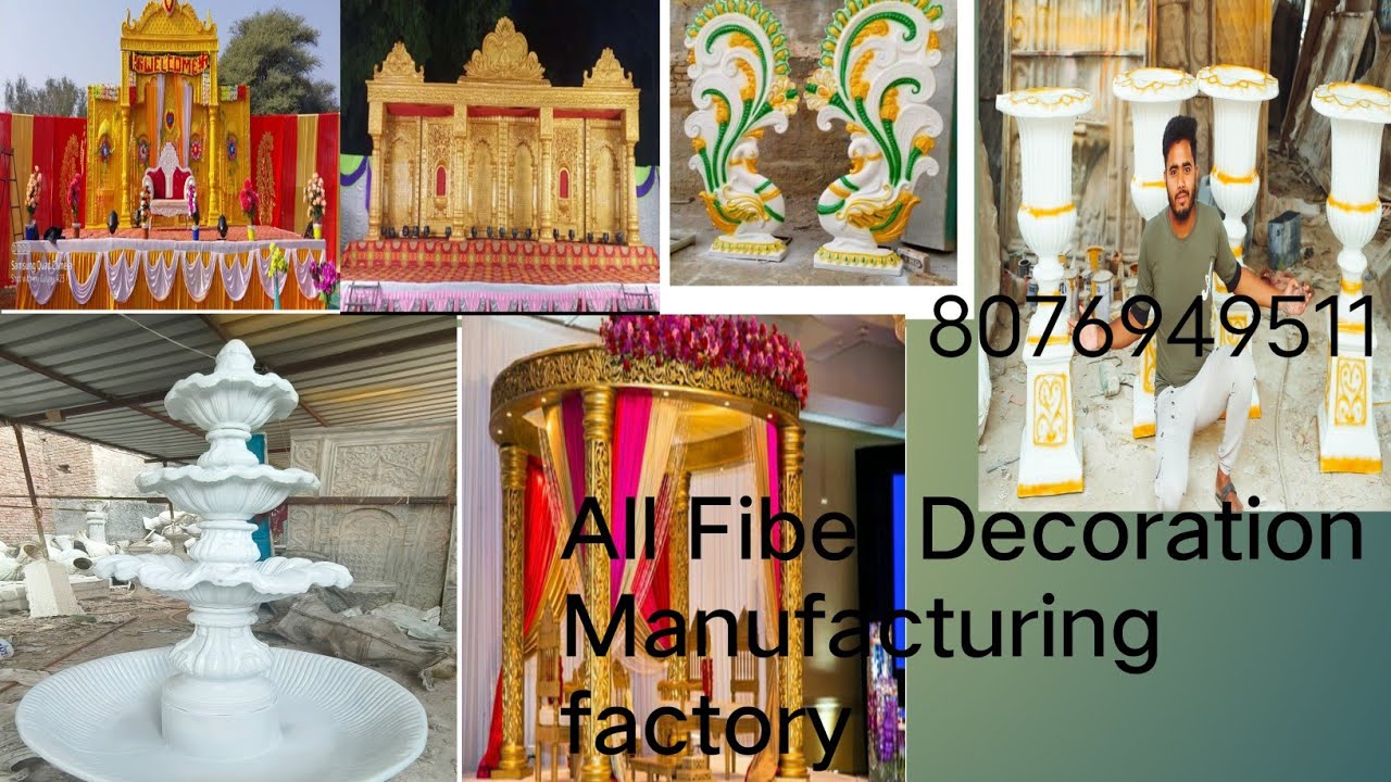 Fiber decoration Manufacturing|Fiber Stage Mandap Flower Pot Contact ...
