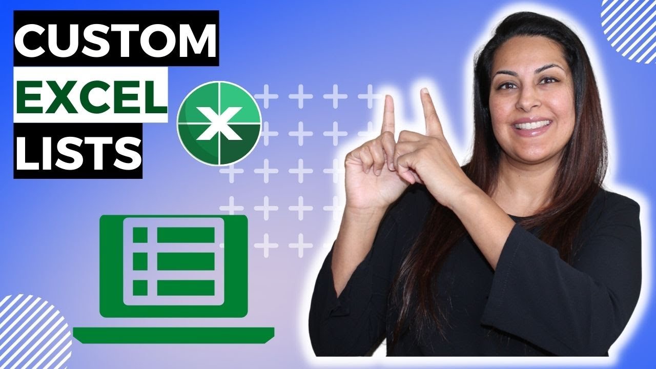 Create Custom Lists In Microsoft Excel Youtube 5054