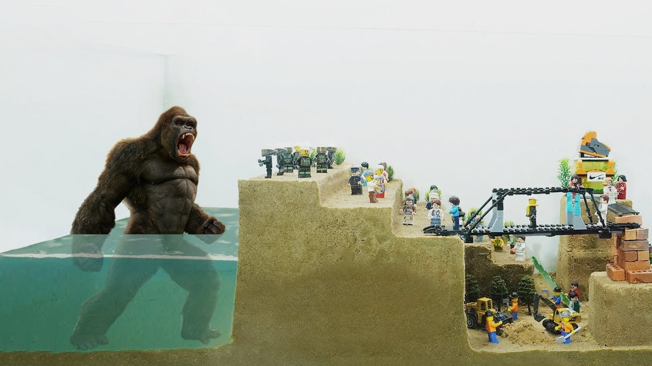 Dam Breach Caused flooding LEGO High City - Dam Breach Experiment - YouTube