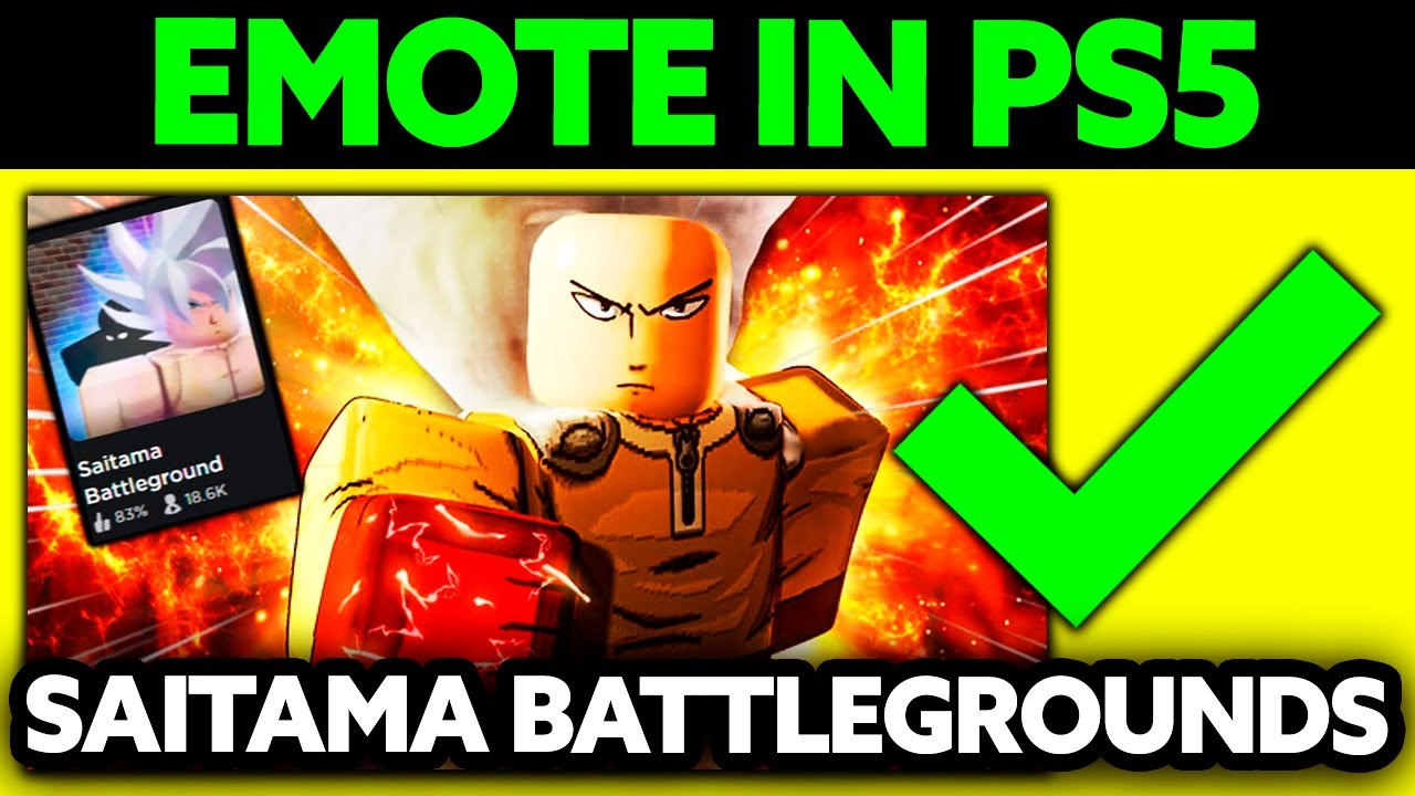 How To Emote in Saitama Battlegrounds PS5 (2025) - Step by Step - YouTube