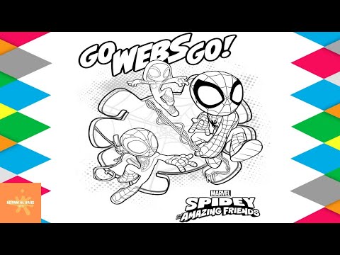 Spidey and His Amazing Friends Coloring Pages | Gwen Stacy Spider-Woman ...