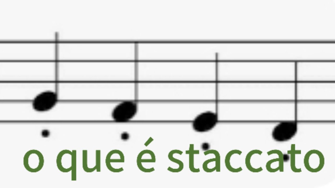 conheça como funciona o staccato na música - YouTube