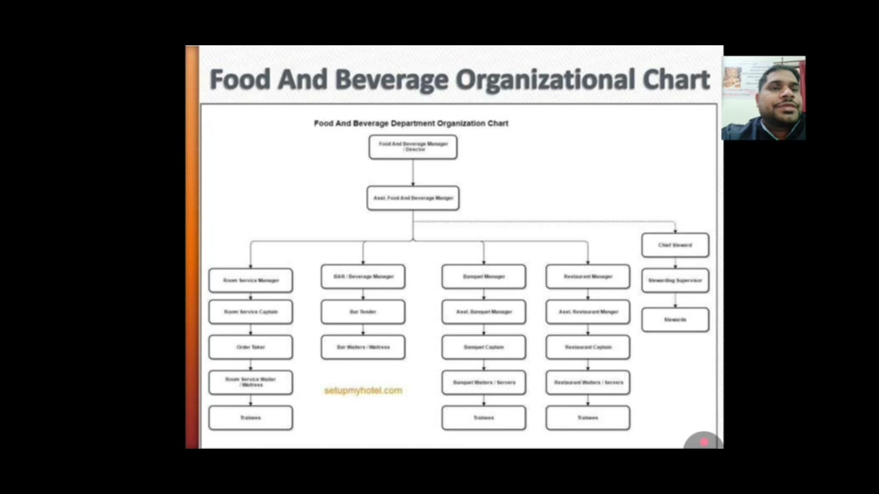 Food & Beverages organisational chart by Mr Dinesh Kumar - YouTube