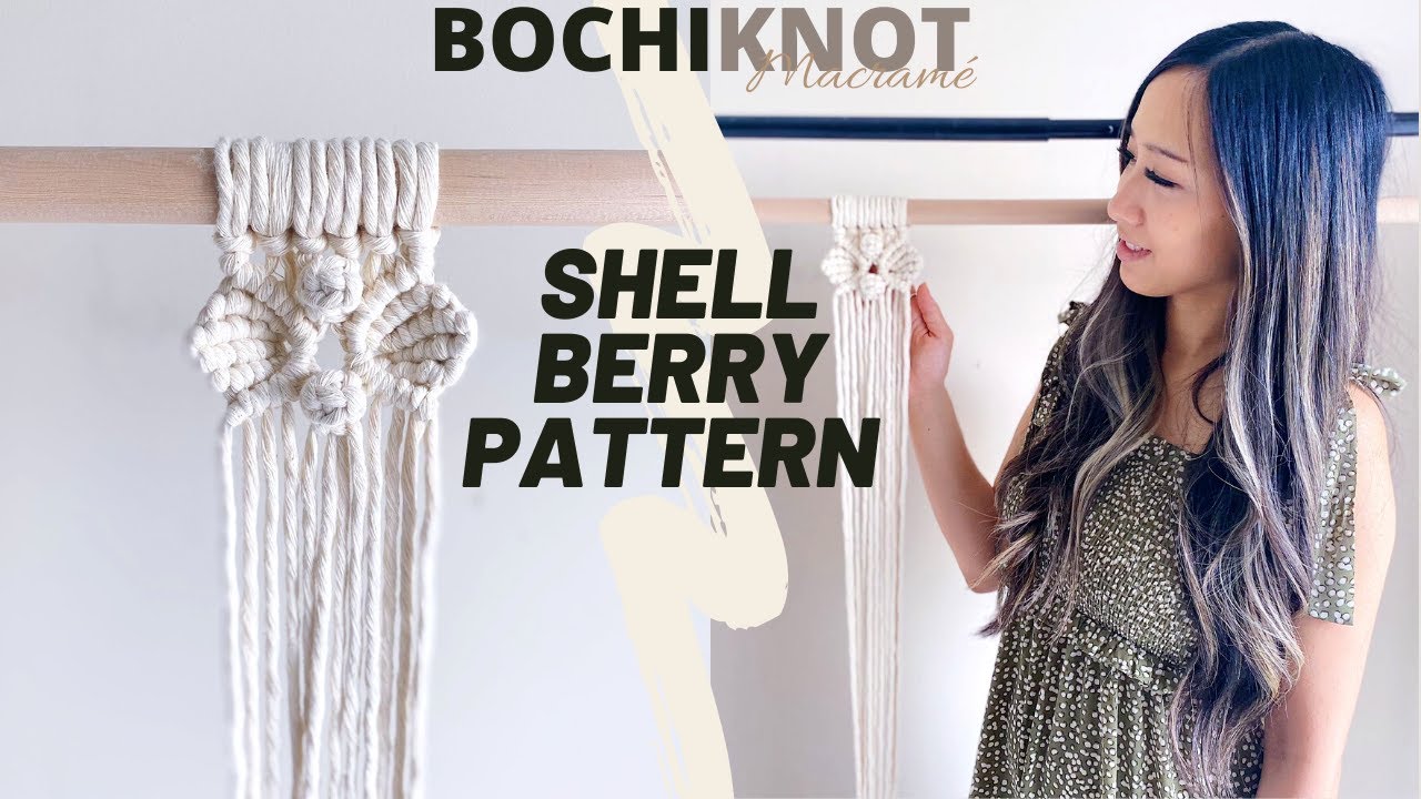Intermediate KNOT Pattern | Macrame Shell Berry Knot Design - YouTube
