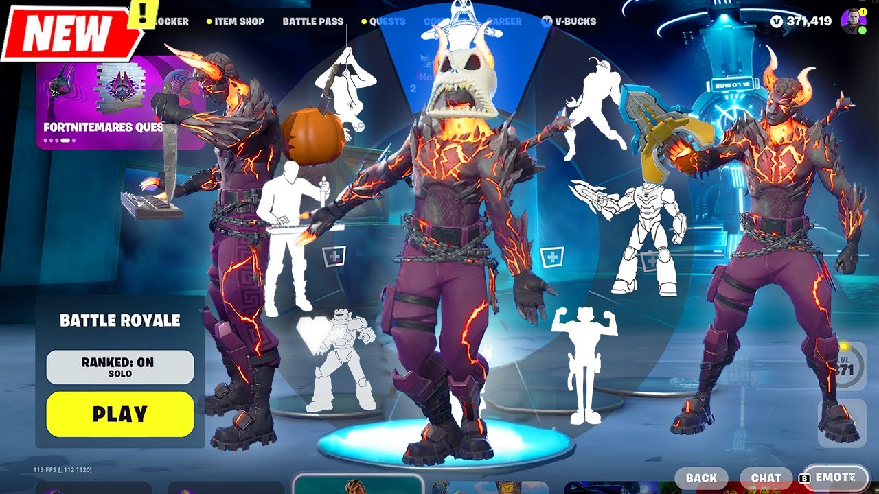 Fortnitemares HEARTBREAK RANGER doing all Fortnite Built-In Emotes ...