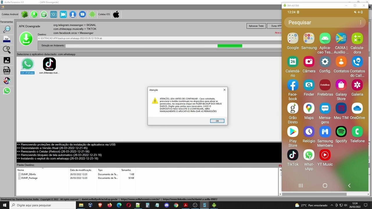 EXTRAÇÃO FORENSE MOBILE - UTILIZANDO O SOFTWARE AVILLA FORENSICS ...