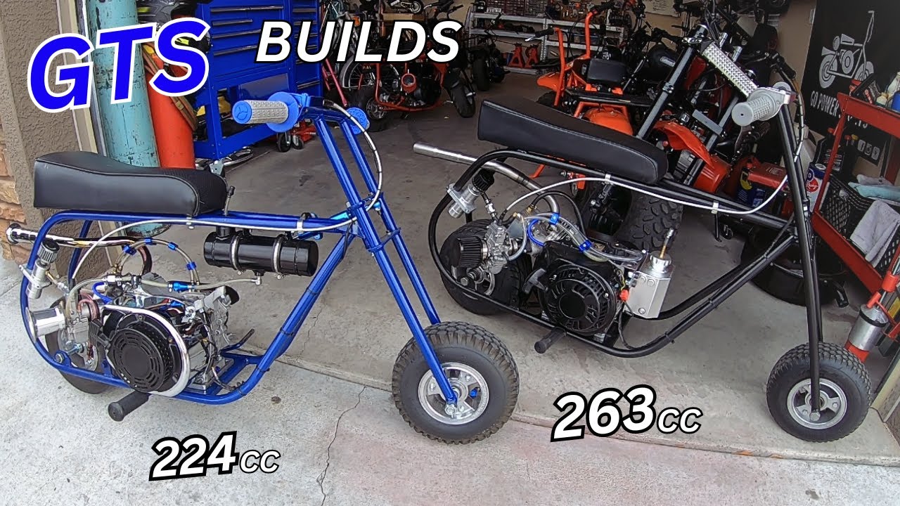 Mini bike builds and speed run - YouTube