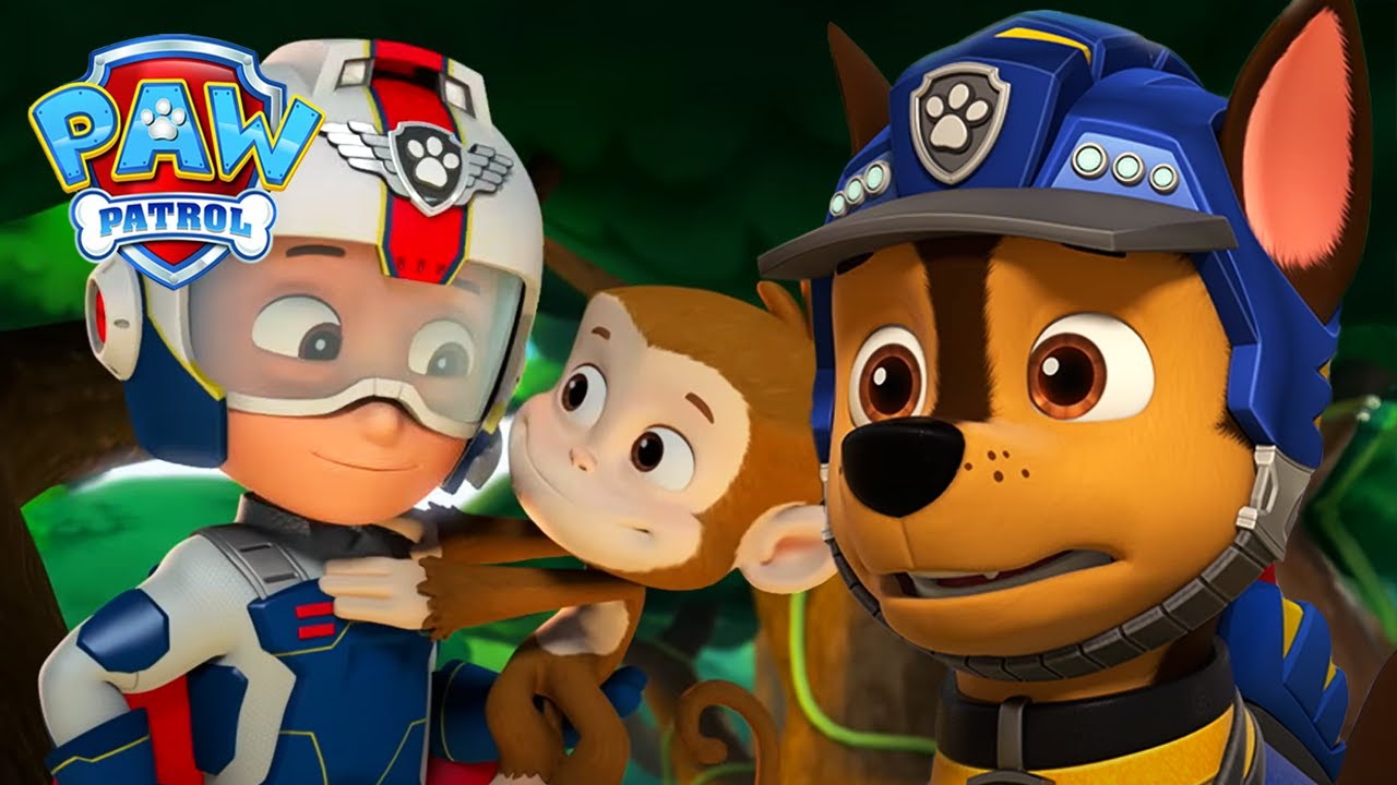 Chase Flies Into Danger to Rescue Baby Monkey from an Erupting Volcano ...