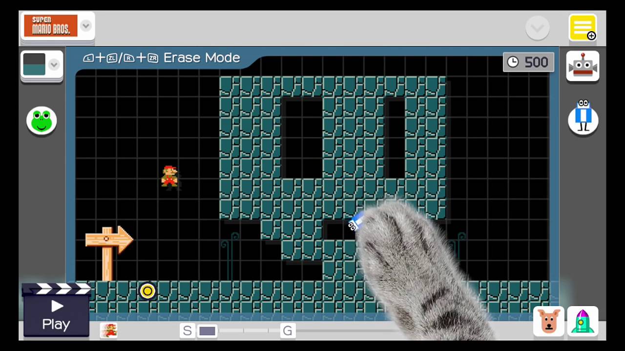 Super Mario Maker Tips and Tricks How to change the hand - YouTube