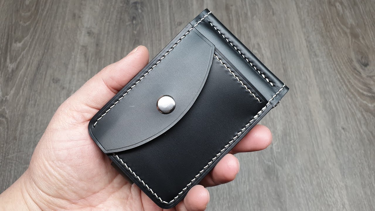 Handmade wallet with coin pocket. Шкіряний гаманець з кишенею для монет ...