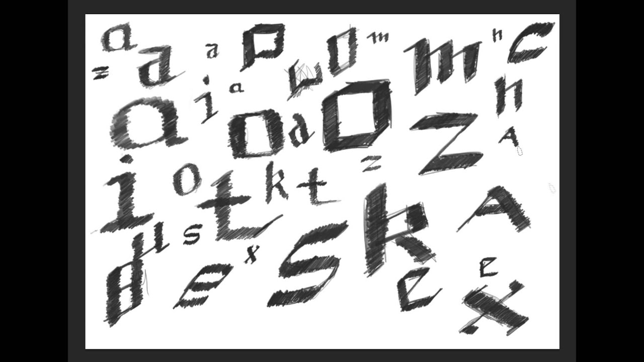 Hand Drawn Letterforms 1 - YouTube