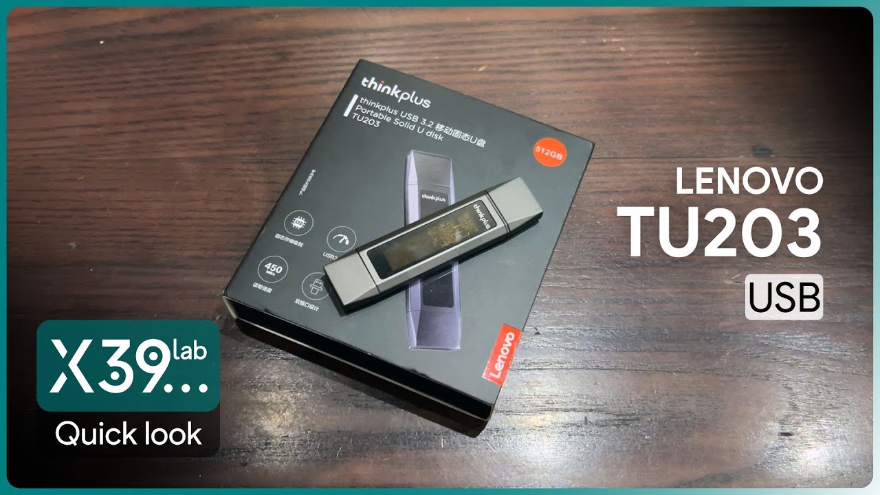 Lenovo TU203 512GB USB 3.2 | $49 | Unboxing & Quick look - YouTube
