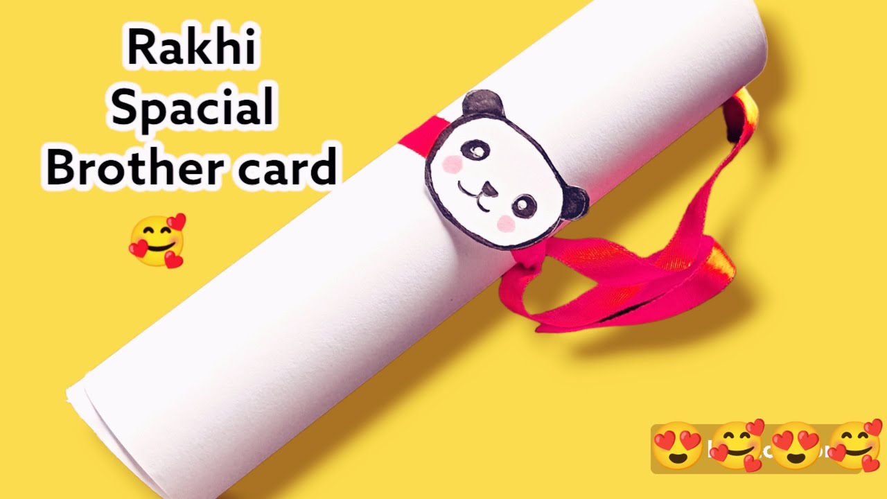 How to draw rakhi card || Easy rakhi card for brother 🥰 #rakshabandhan ...
