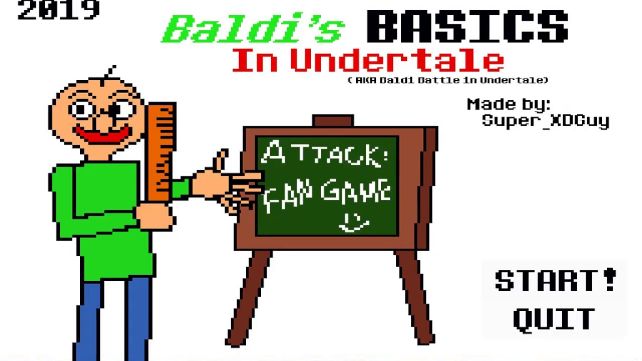 az 1. videom!!-baldi battle in undertale gameplay. - YouTube