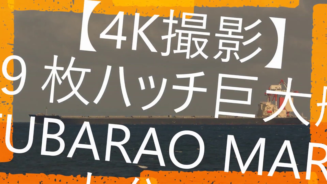 【4K撮影】巨大船『TUBARAO MARU』大分入港 - YouTube