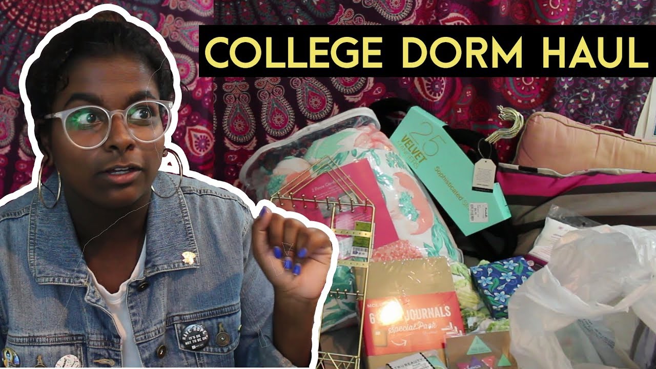 COLLEGE DORM HAUL 2017 - YouTube