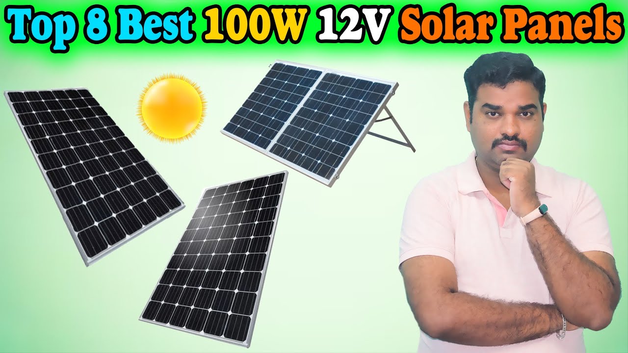 Top 8 Best 100W Solar Panel In India 2023 With Price |12V Solar Panels ...