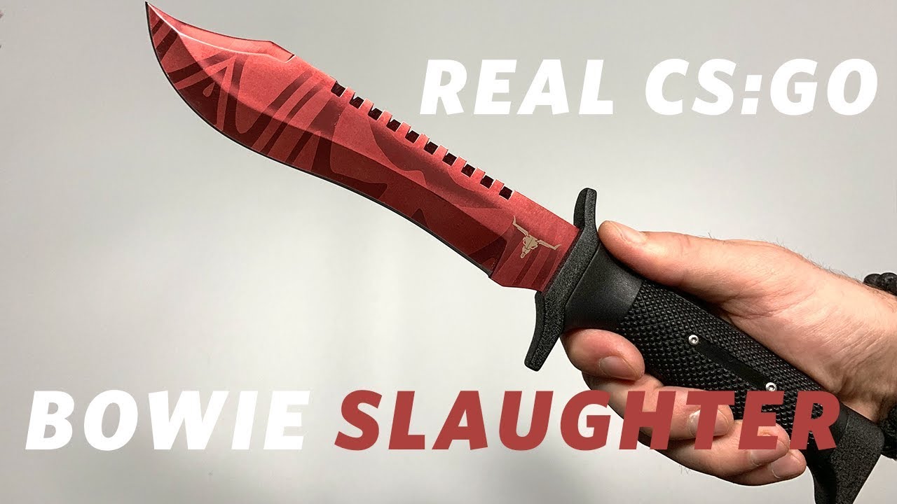 REAL CS:GO KNIVES - Bowie - Slaughter - KNIFY - YouTube