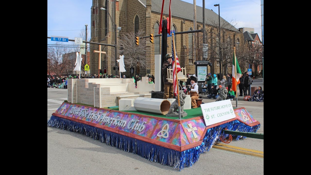The building of St Colman Church - West Side Irish float in Cleveland ...