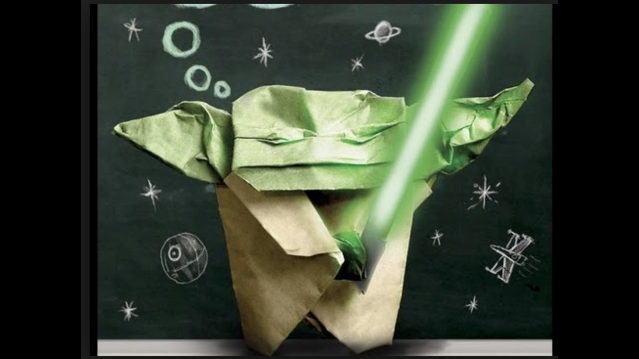 How to fold your own Origami Yoda - YouTube