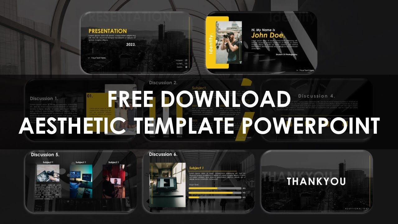 Aesthetics Template Powerpoint Skripsi | Morph Transition | FREE ...
