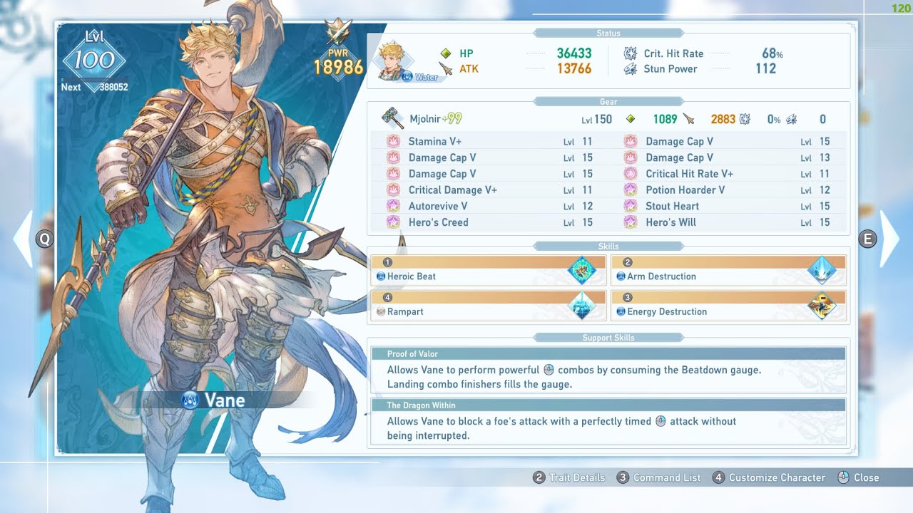 Granblue Fantasy Relink Proud Difficulty (Vane Showcase) - YouTube