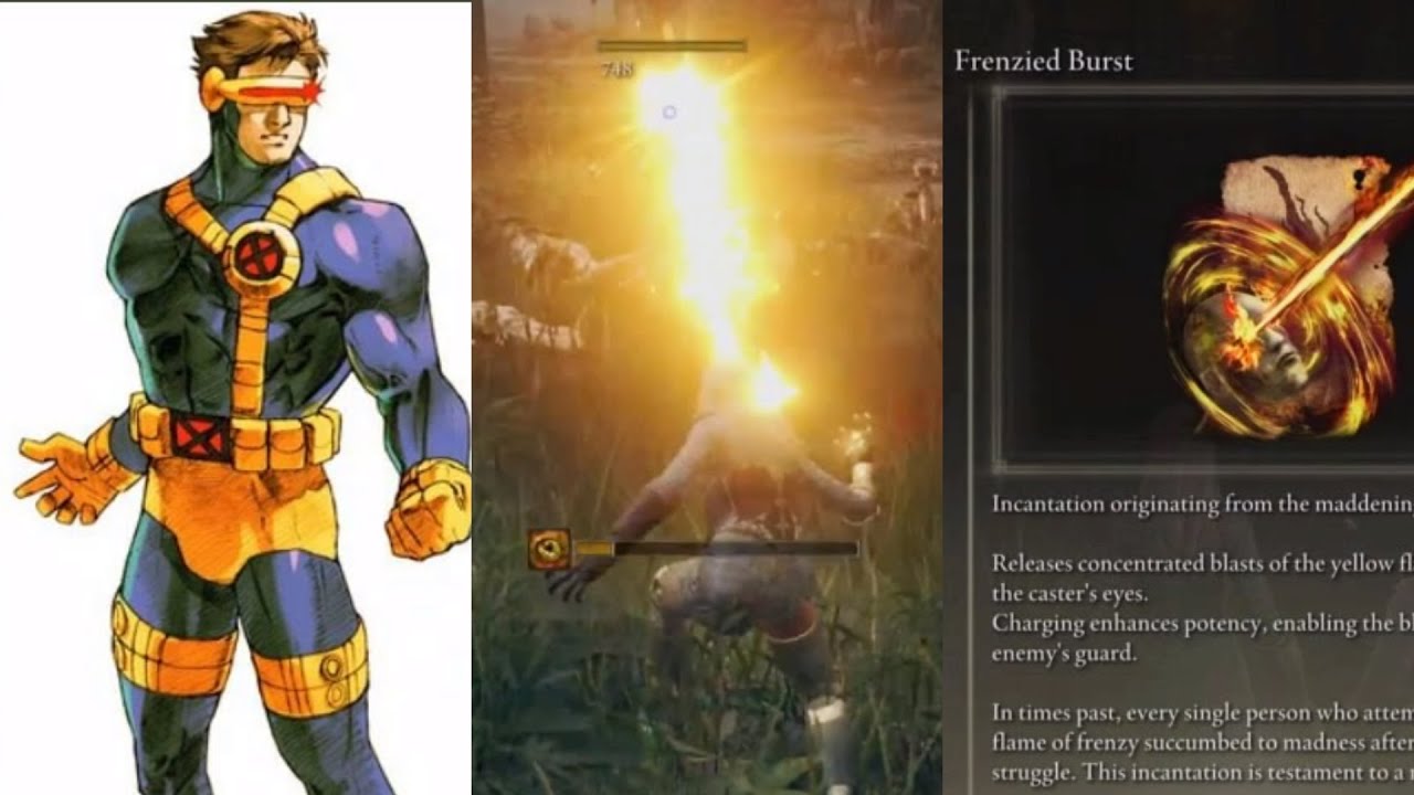 Elden Ring Frenzied Burst Spell Demonstration and Location Optic Blast ...